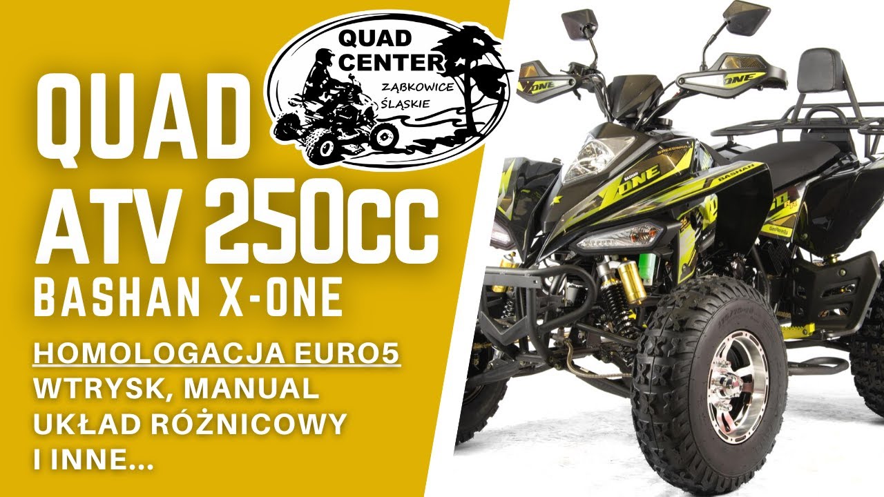QUAD ATV BASHAN 250cc HOMOLOGACJA EURO 5 - YouTube