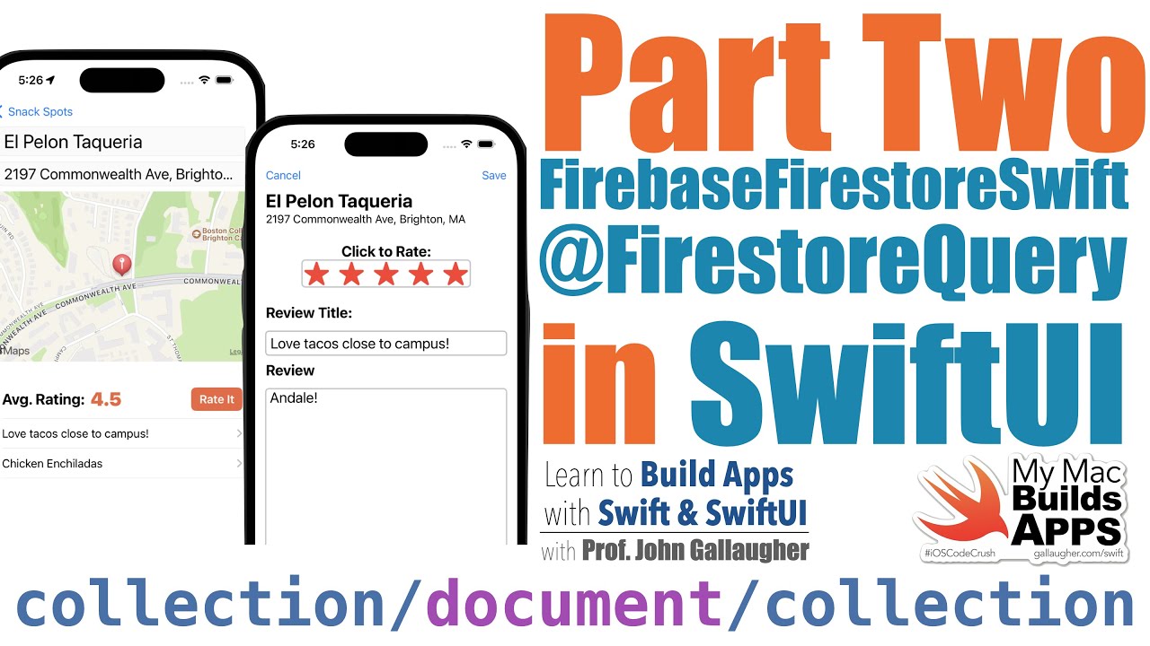 Ch 813 Part Ii Swiftui Firestorequery Finishing Adding And Viewing