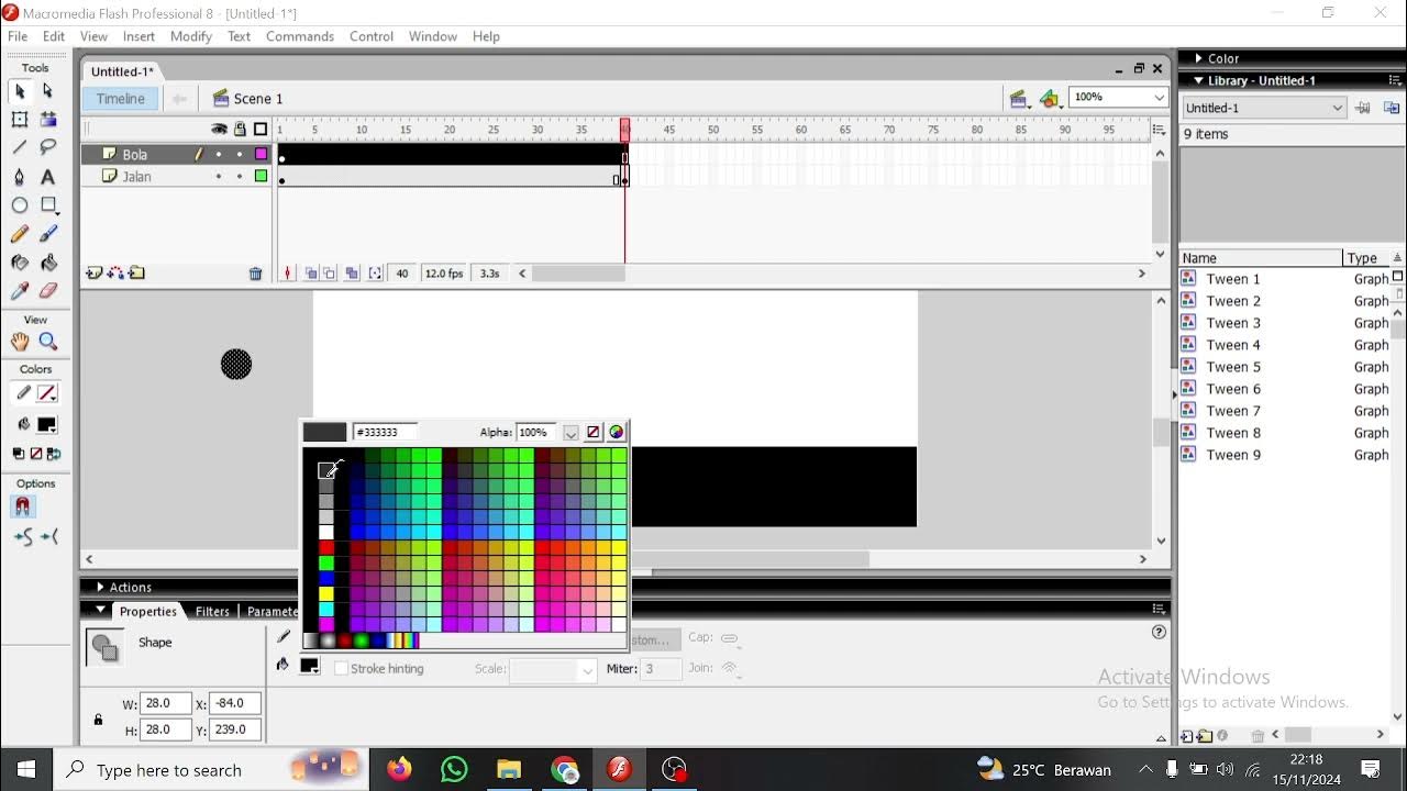 Membuat Animasi Bola 2D di Aplikasi Macromedia Flash 8 || Part 1 - YouTube