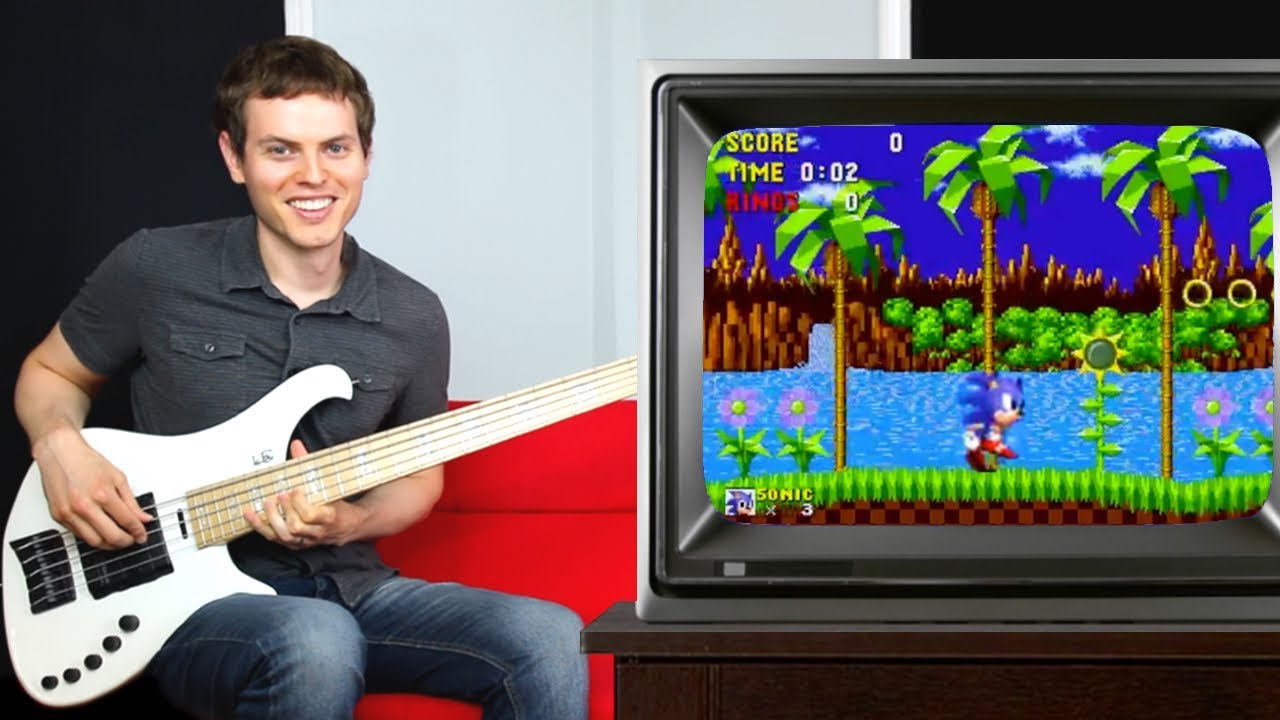 Sonic The Hedgehog Bass Guitar!!! - YouTube