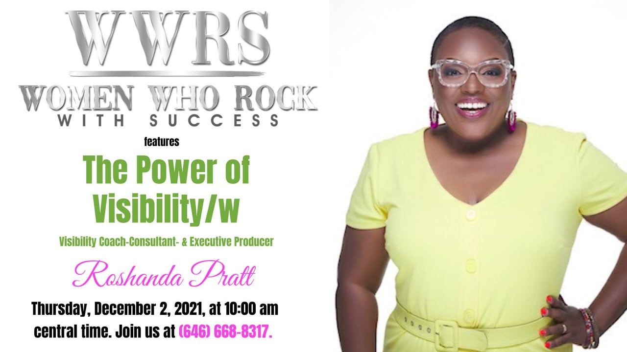 The Power of Visibility with CEO & Media Mogul Roshanda Pratt - YouTube