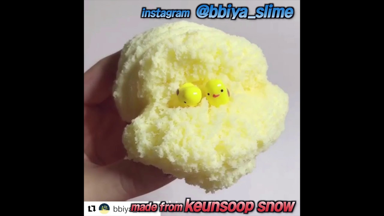 삐야 슬라임의 삐야카스테라 입니다. @bbiya_slime 이것도 큰숲 뽀송이 파우더예요. - YouTube