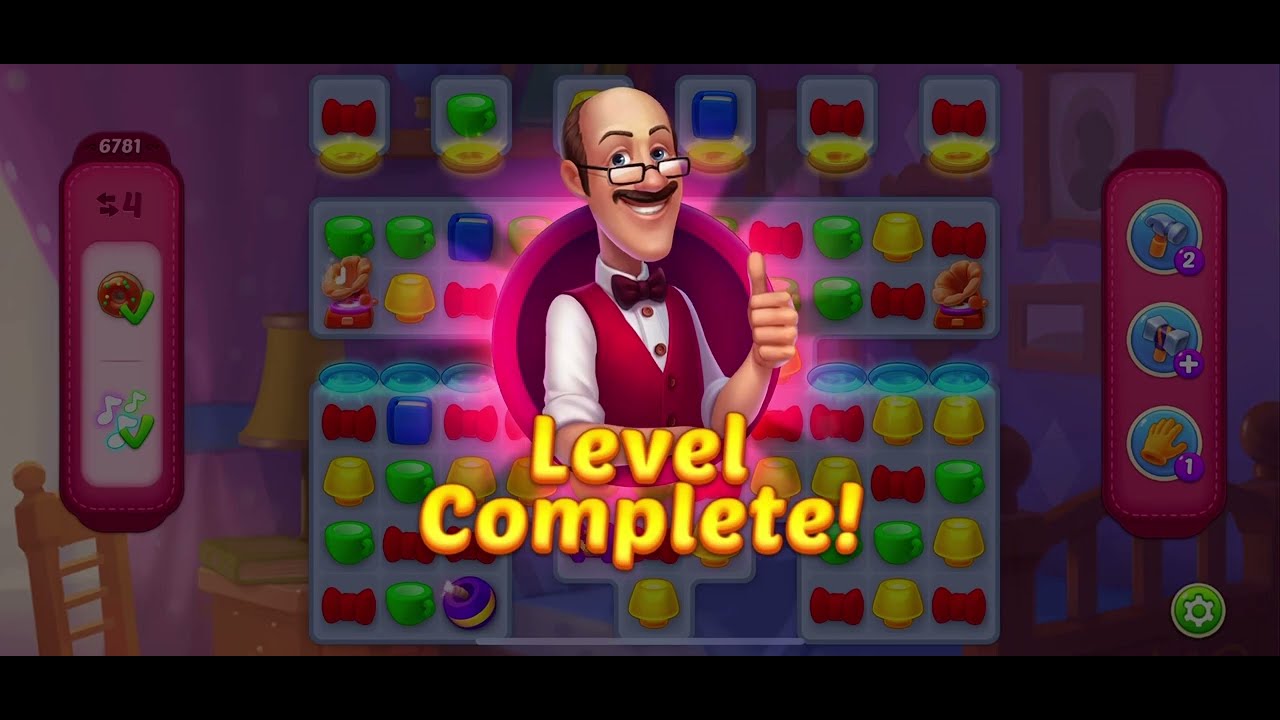 HOMESCAPES LEVELS 6781 - YouTube