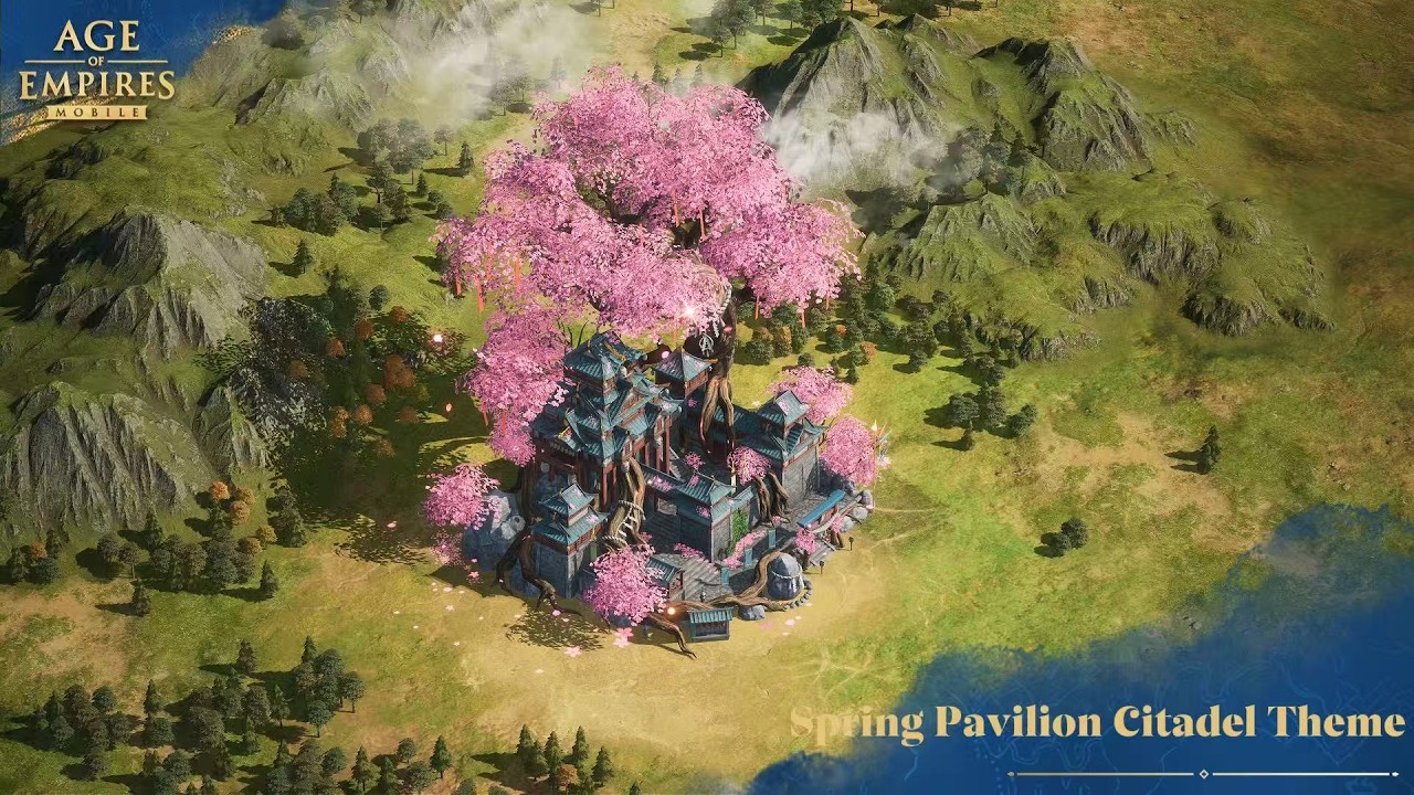 Age of Empires Mobile | Game Assets | Spring Pavilion & Spring Blossom ...
