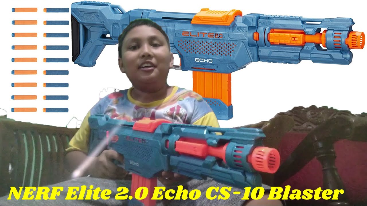 NERF Elite 2.0 Echo CS-10 Blaster | Review By Risang - YouTube
