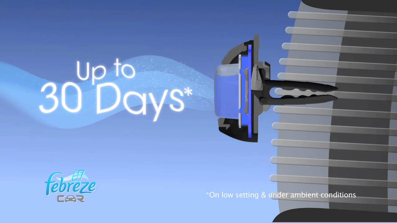 Febreze Car Vent Clips Air Freshener product drugstore.com - YouTube
