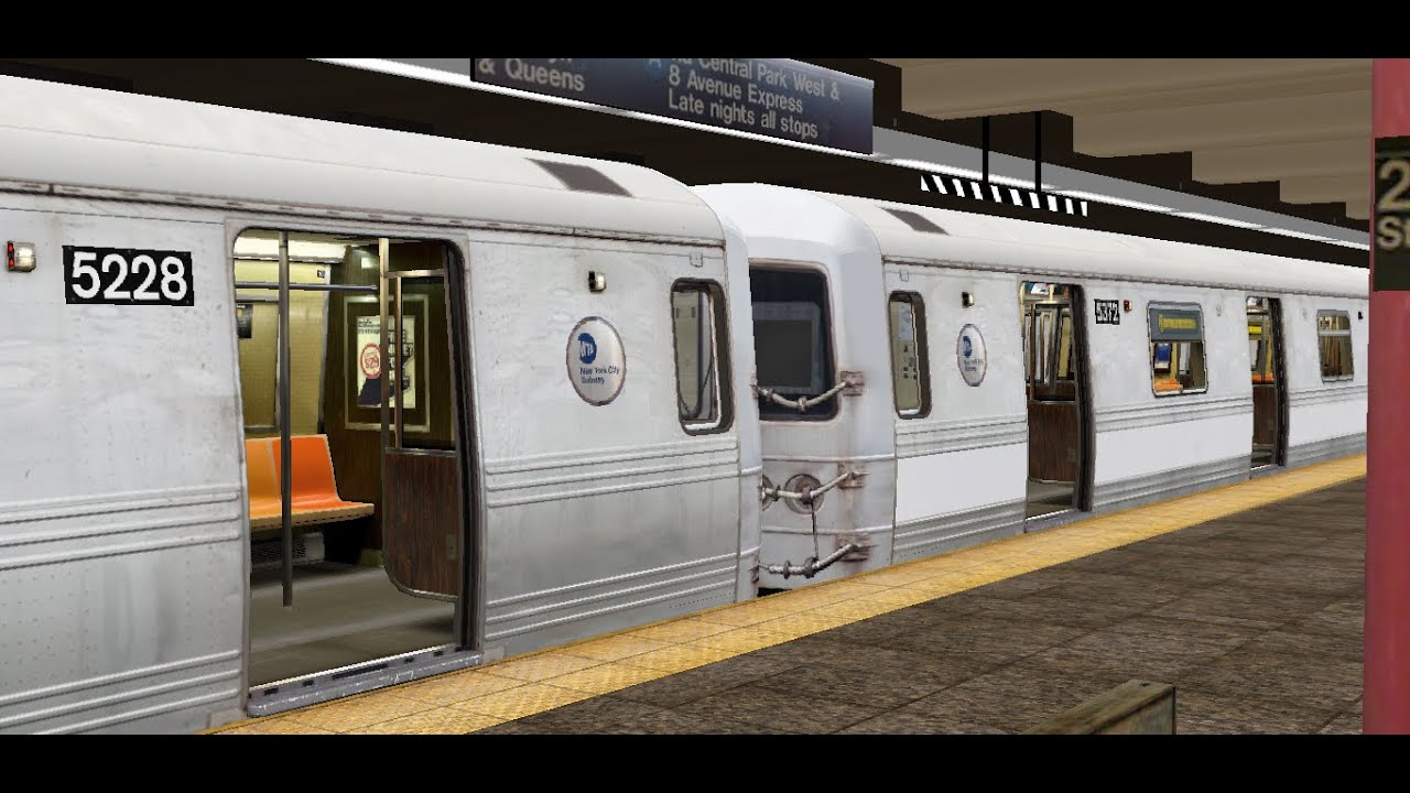 OpenBVE : R44 (A) to Far Rockaway-Mott Avenue [Late Night] - YouTube