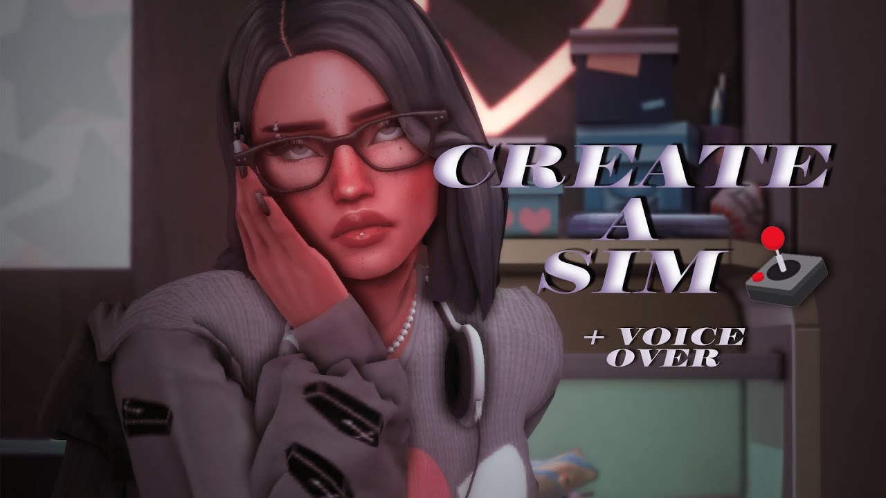 Create a sim + voice over 🕹️ / Sims 4 / CC Haul - YouTube
