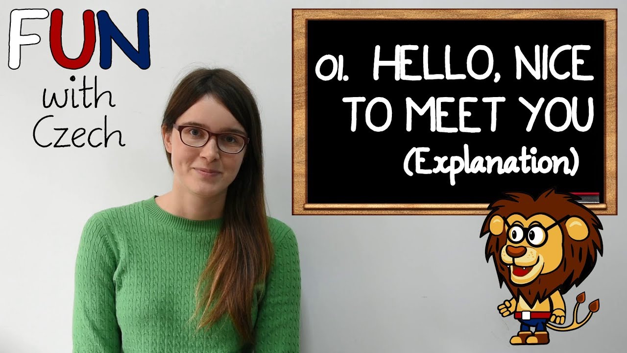 Learn Czech - 01b. How to say hello & start a conversation - YouTube