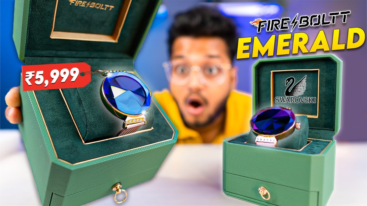 The craziest watch ever !! Fireboltt Emerald DIAMOND Cut Design ...