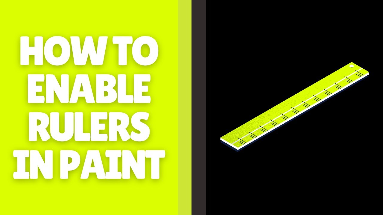 How to Enable Rulers in Paint | Tutorial For Beginners - YouTube