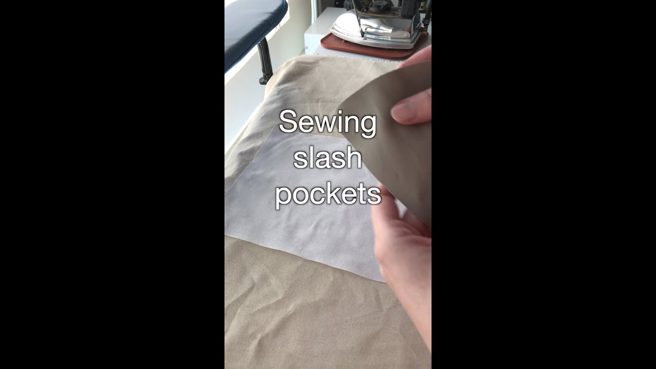 Sewing slash pockets - YouTube