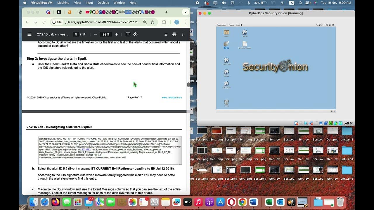 27.2.15 Lab - Investigating a Malware Exploit - YouTube
