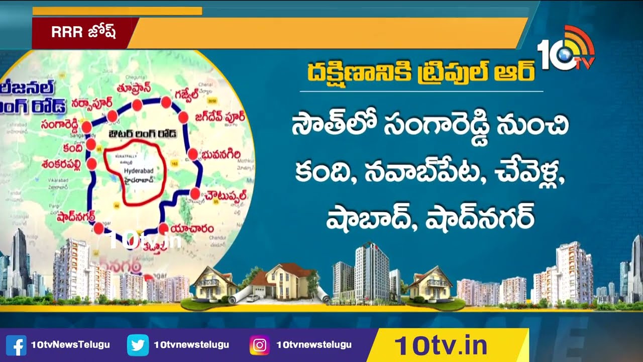 రియల్ ఎస్టేట్ రంగానికి వరంగా మారనున్న RRR | Hyderabad RRR Updates | MY ...