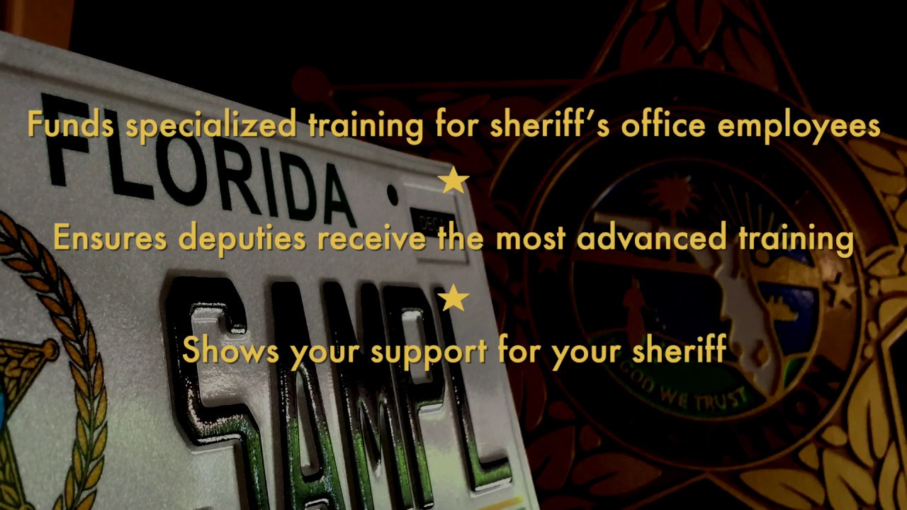 Florida Sheriffs Association License Plate -- Ride With The Star - YouTube