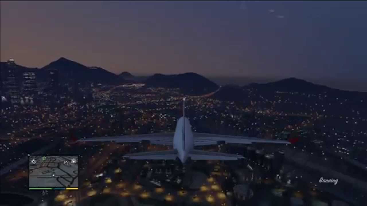 GTA V|Jumbo Jets and Power Lines Do Not Mix - YouTube