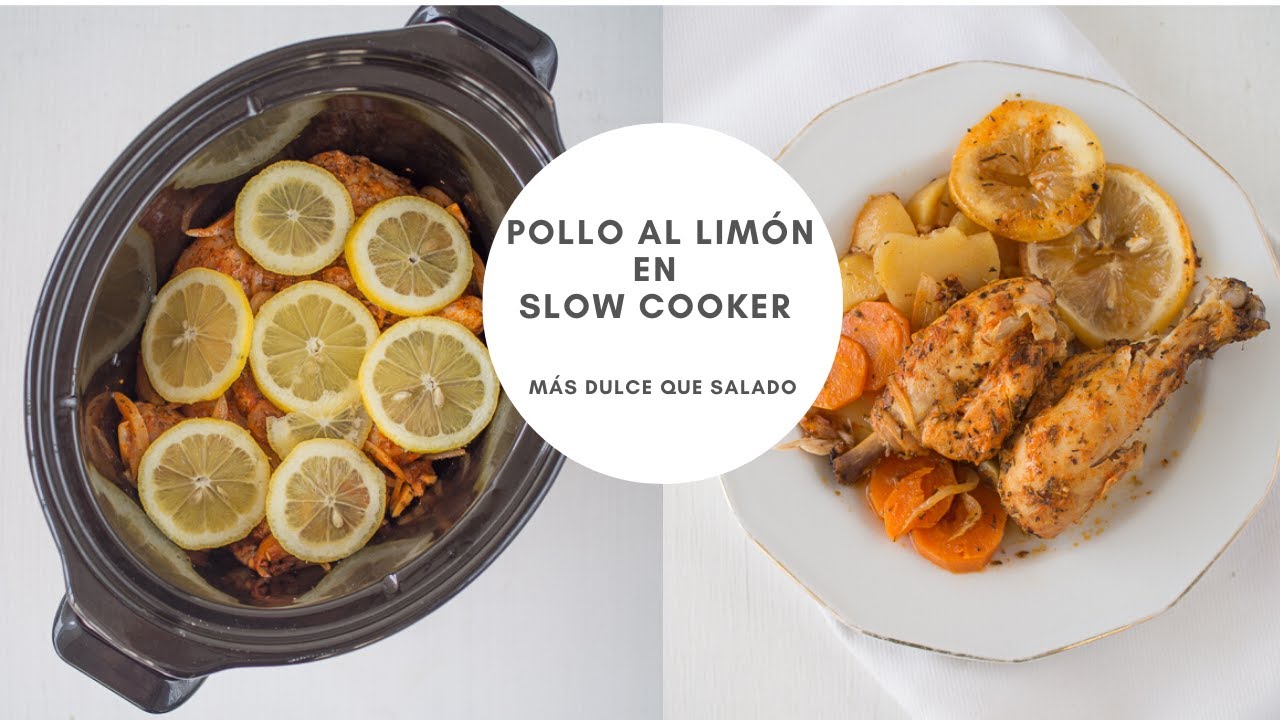 Pollo al limón en Slow Cooker - YouTube