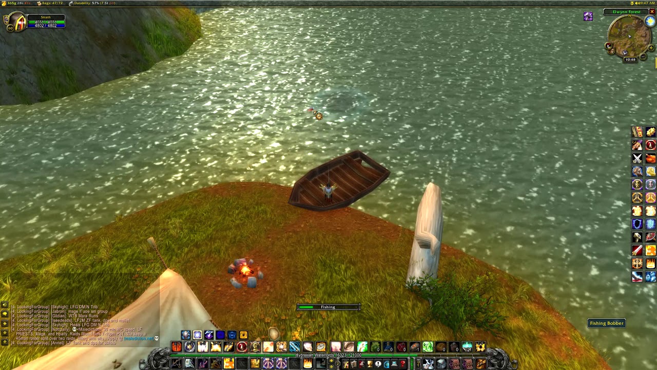 Wow Classic peacebloom fishing spot - YouTube