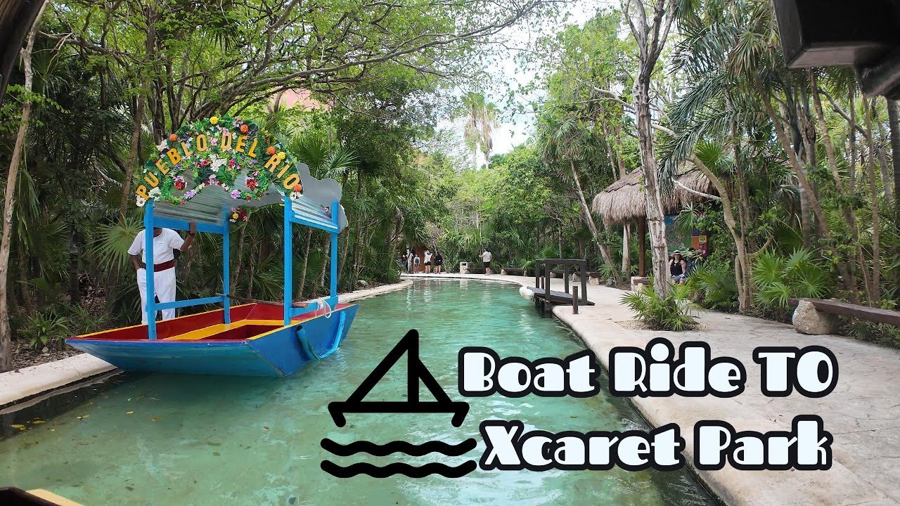 Boat Ride to Xcaret Park - YouTube