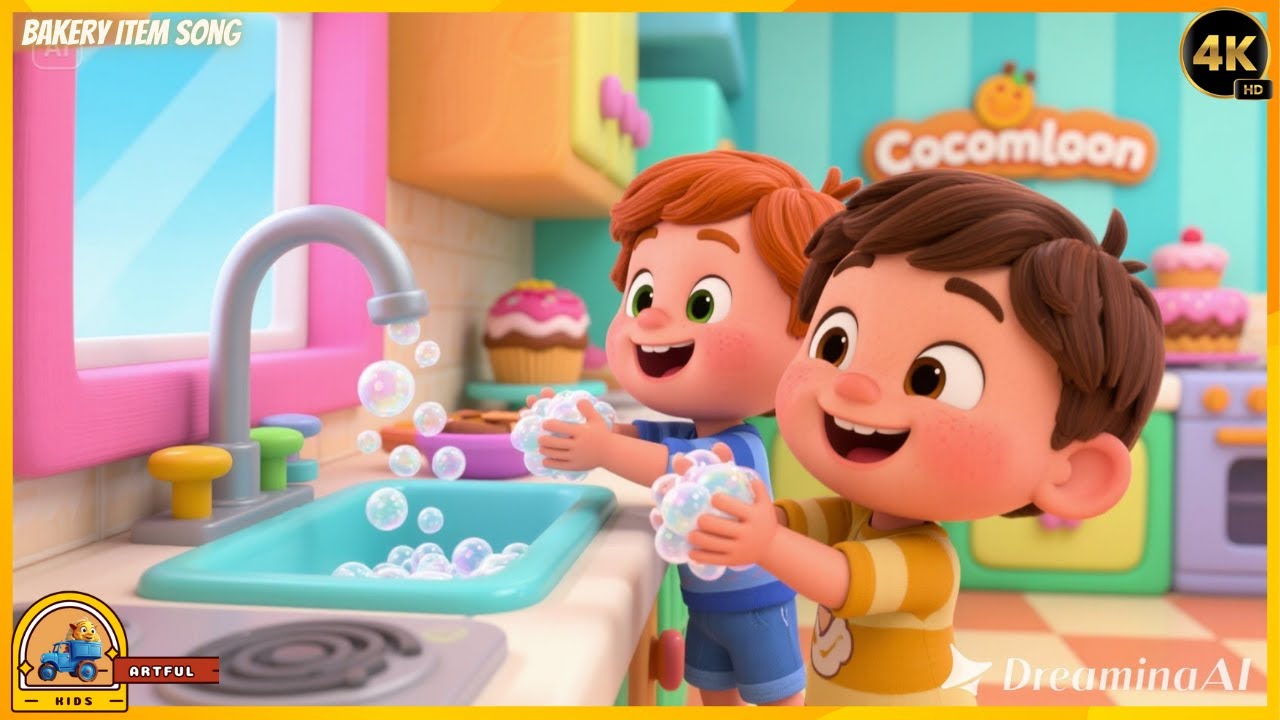 🍰🥐 Bakery Fun Song for Kids | Make Yummy Muffins & Treats with Four ...