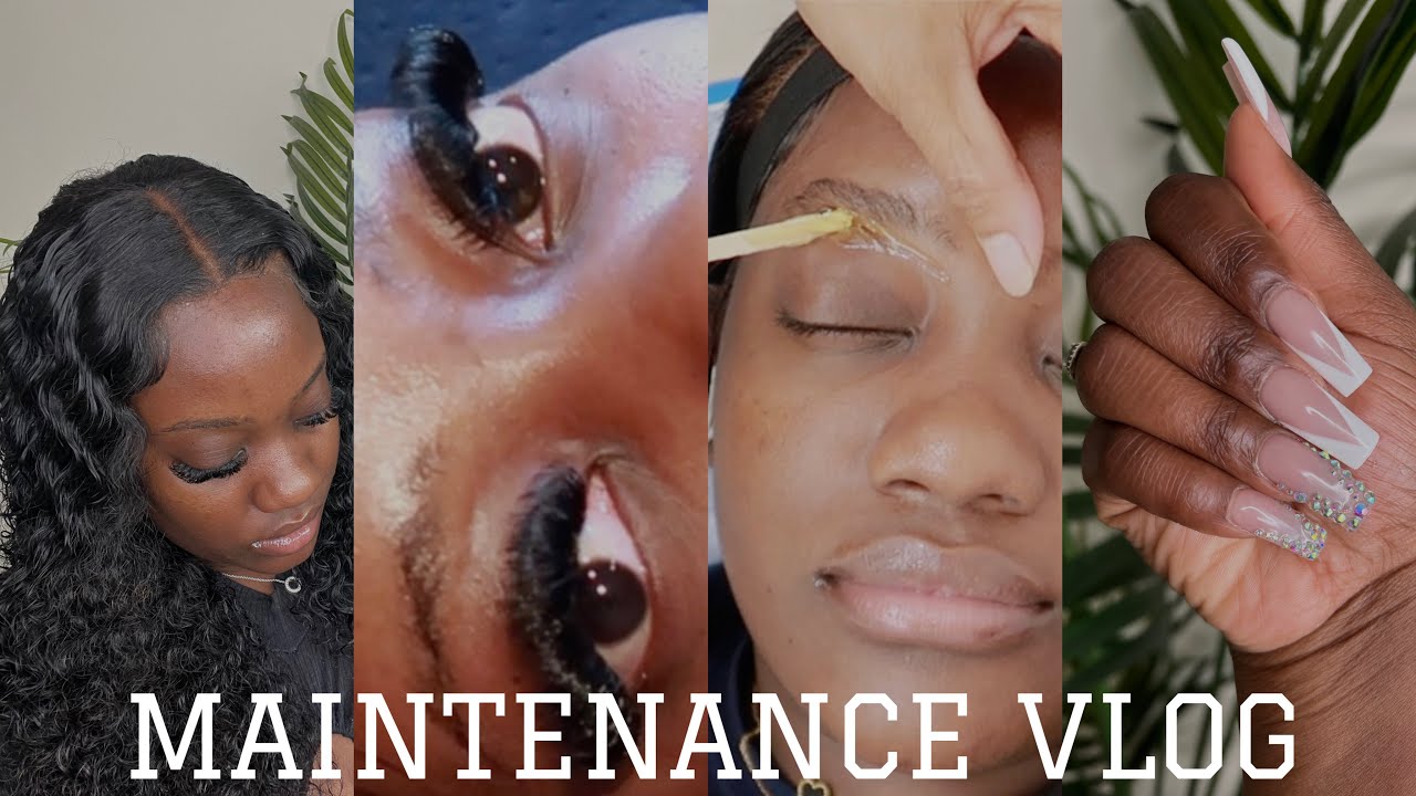 Graduation Maintenance Vlog Lashes Nails Hair Eyebrows And More Youtube