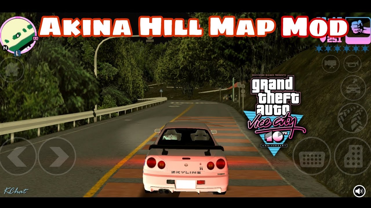 Akina Hill Map Mod For GTA Vice City Android | - YouTube