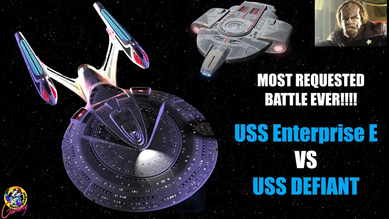 USS Enterprise E VS USS Defiant - ODD Ending - Star Trek Ship Battles ...