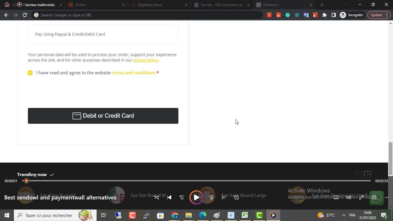 For WordPress: Card Processing Payement Gateway like Sendowl and Paymentwall (No redirect ...