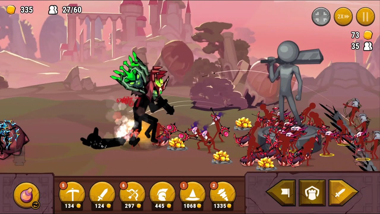 Stickman War Stick War : Legacy 2 | GIANT THE VOLCANO VS Strong Giant ...