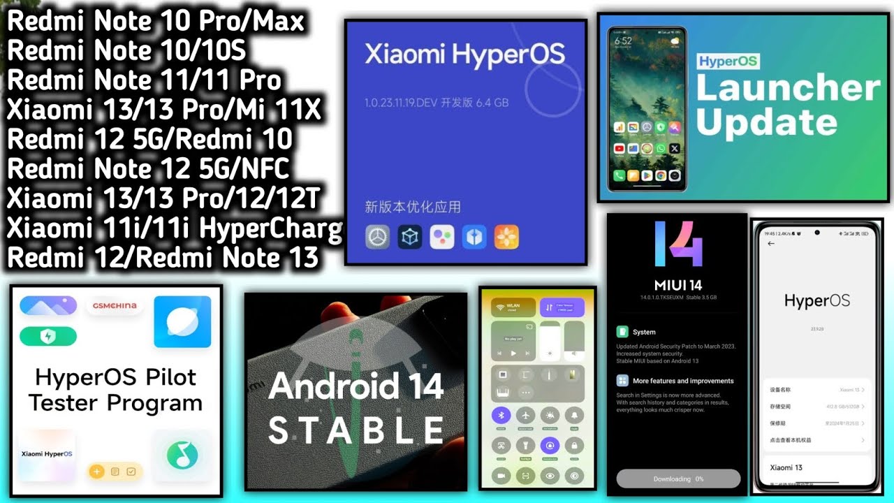 HyperOS New Update Rollout/HyperOS Beta Register/MIUI 14 India Note 10 ...