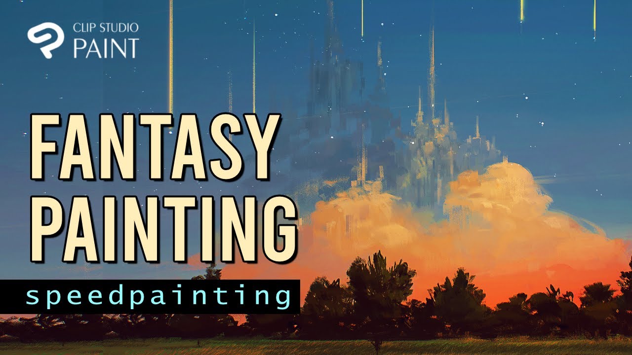Magical Sky Cloud Castle - Digital Painting - ClipStudioPaint - YouTube