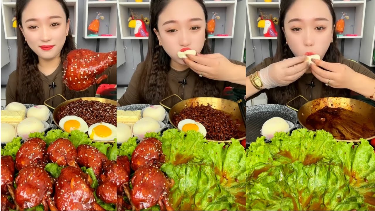 Cute Girl Eating Food So Yummy Mukbang ASMR Ep309 | 可爱的女孩吃食物如此美味 Mukbang ASMR Ep309 - YouTube