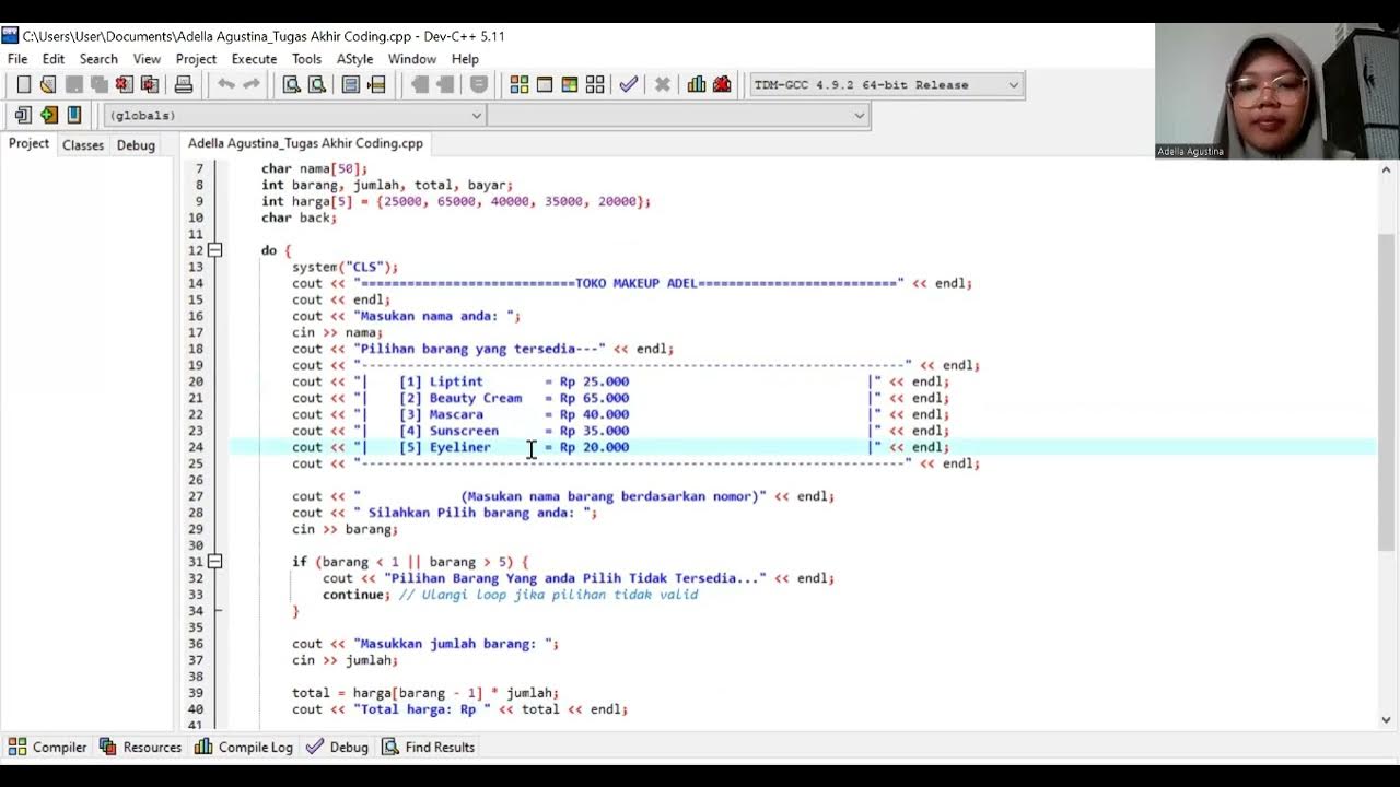 aplikasi sederhana yang menerapkan prinsip-prinsip pemrograman modular yang baik dalam masalah ...