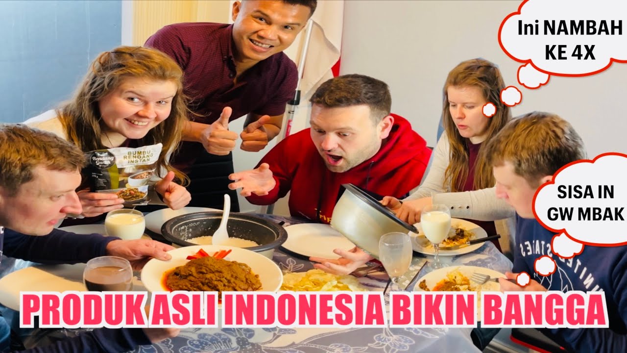 BULE Kayak Kesurupan Makan Rendang Bumbu Asli langsung dari Indonesia ...