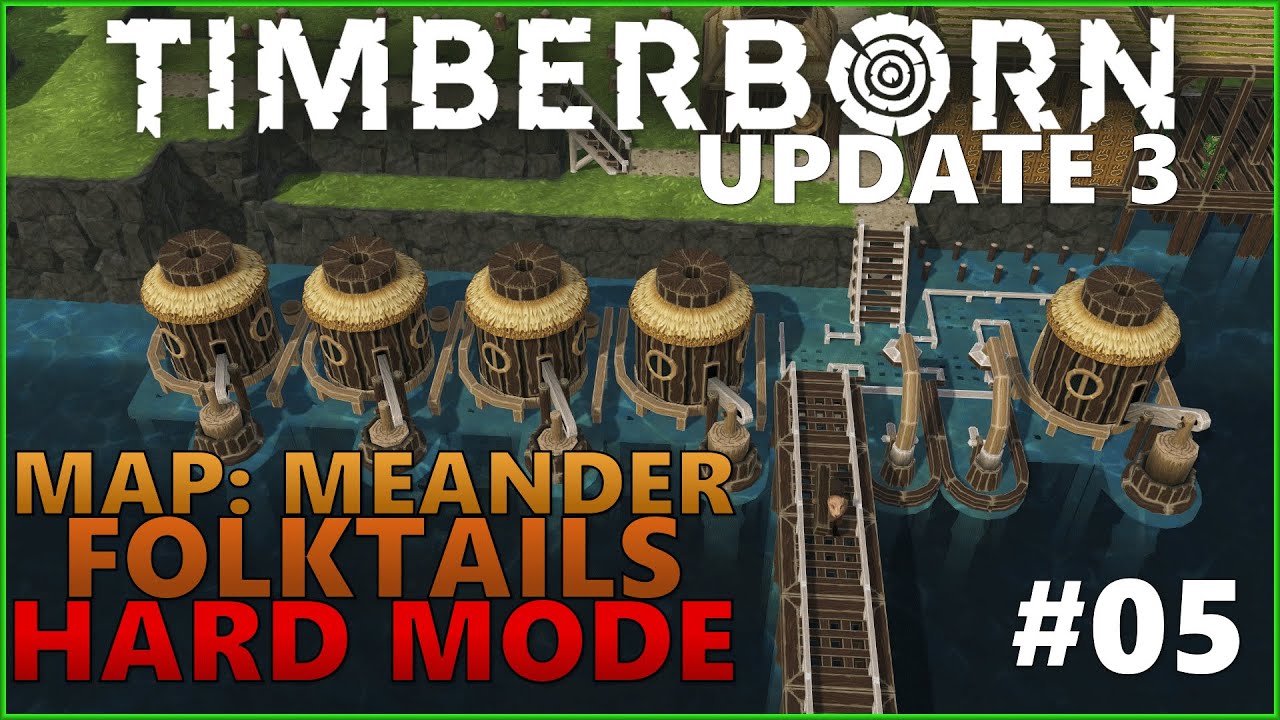 Timberborn - Aqua Farming, Water Pumps and Medicine - S2 E05 - Update 3 ...