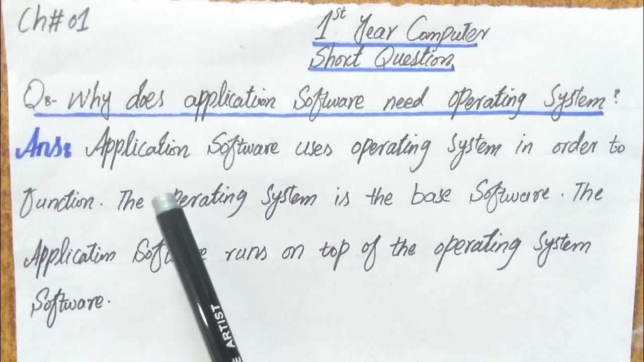Why Does Application Software Need Operating System? - YouTube