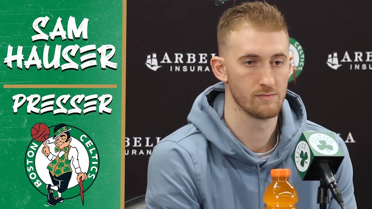 Sam Hauser on Celtics Increasing His Minutes | Postgame Interview - YouTube