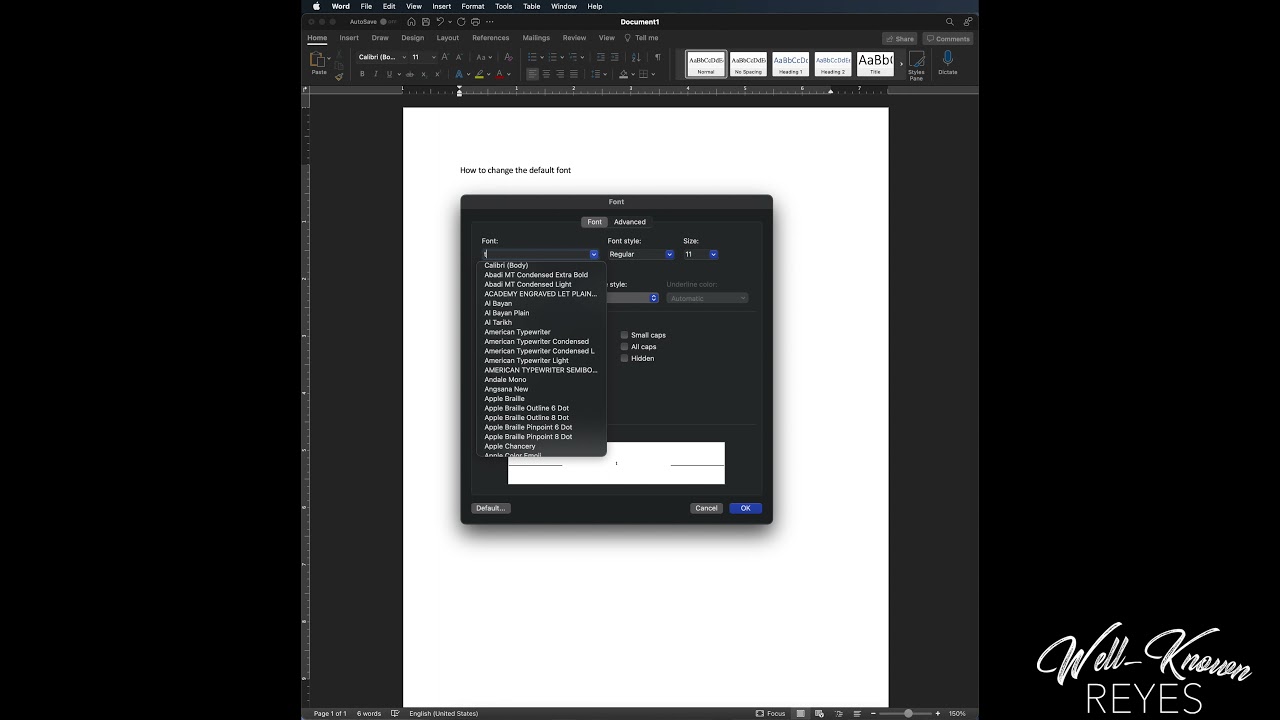 How To CHANGE The DEFAULT FONT In Microsoft Word MAC YouTube how-to-change-the-default-font-in-microsoft-word-mac-youtube