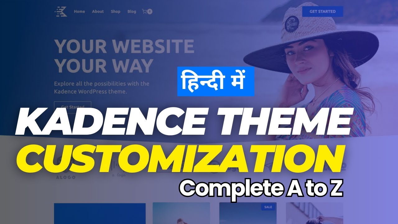 Kadence Theme Customization || Best theme for Blogging || Complete theme Customization - YouTube