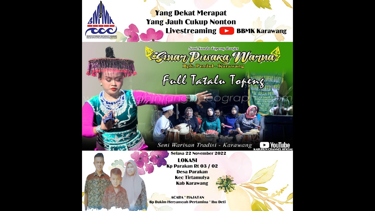 LIVE TOPENG PENDUL "SINAR PUSAKA WARNA" WalimatulKhitan Putra Bp. Dakim ...