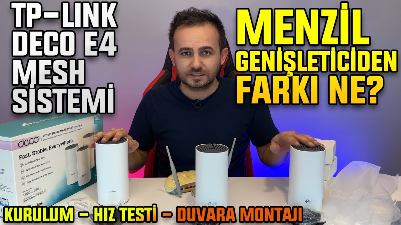 TP-Link Deco E4 Kurulum | Mesh Sistemi | En İyi Wi-Fi Menzil Genişletici | İnceleme ve Hız ...
