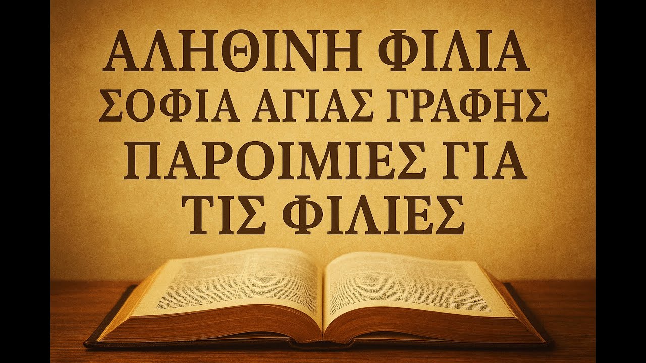 10 Σοφές Παροιμίες για τις Φιλίες και τις Σχέσεις από την Αγία Γραφή ...