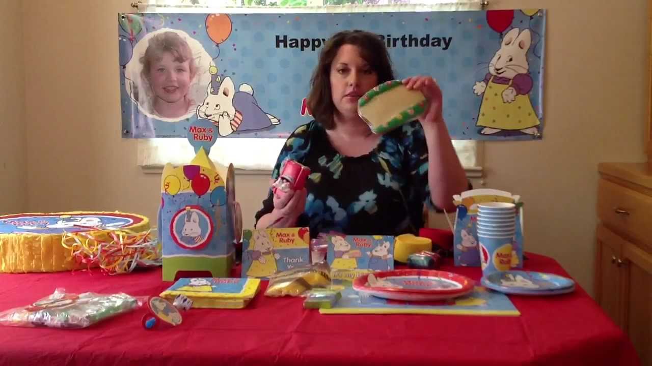 Max and Ruby Party Supplies - YouTube
