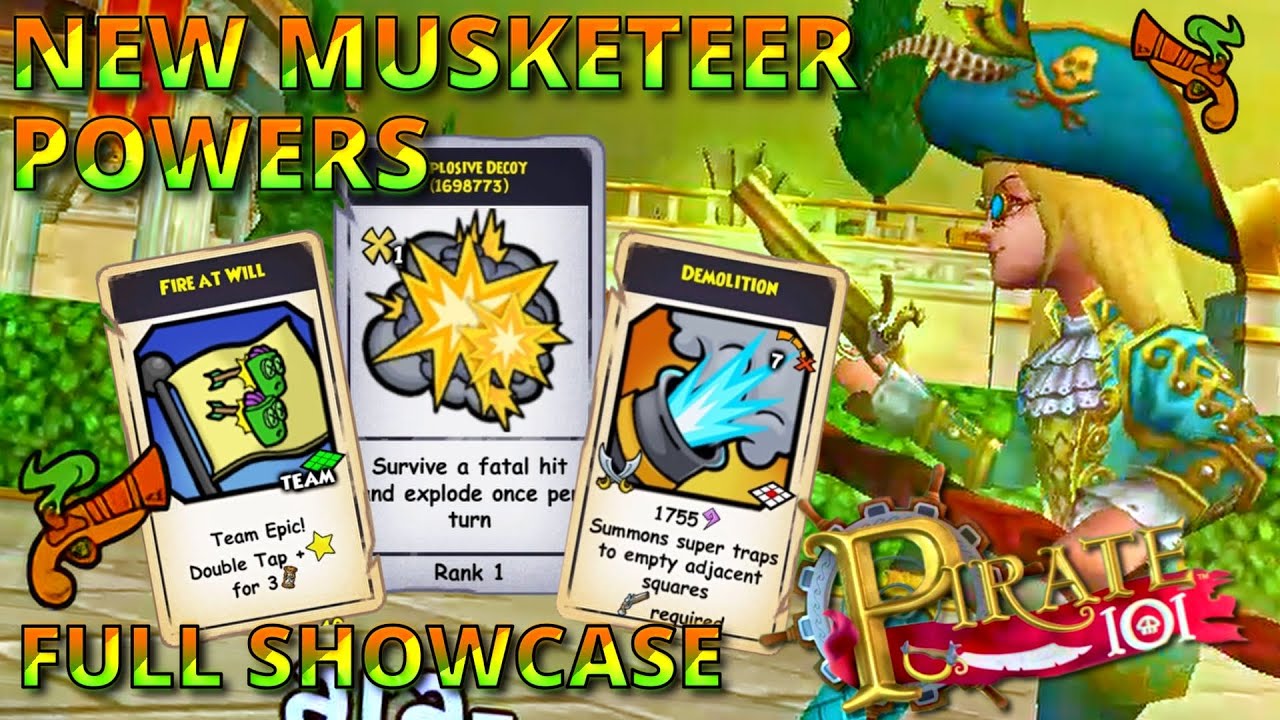 Pirate101 All New Level 75 Musketeer Powers - YouTube