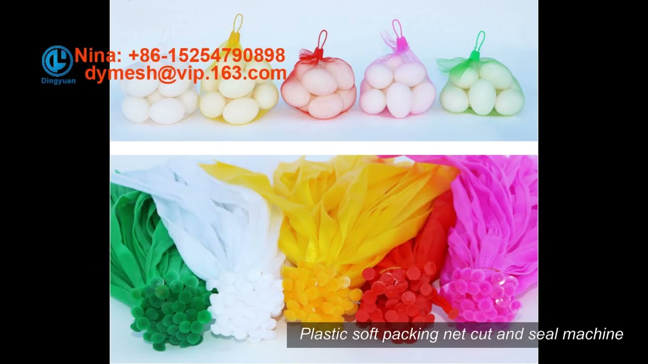 plastic packing net cut and seal machine plastic mesh bag making ...