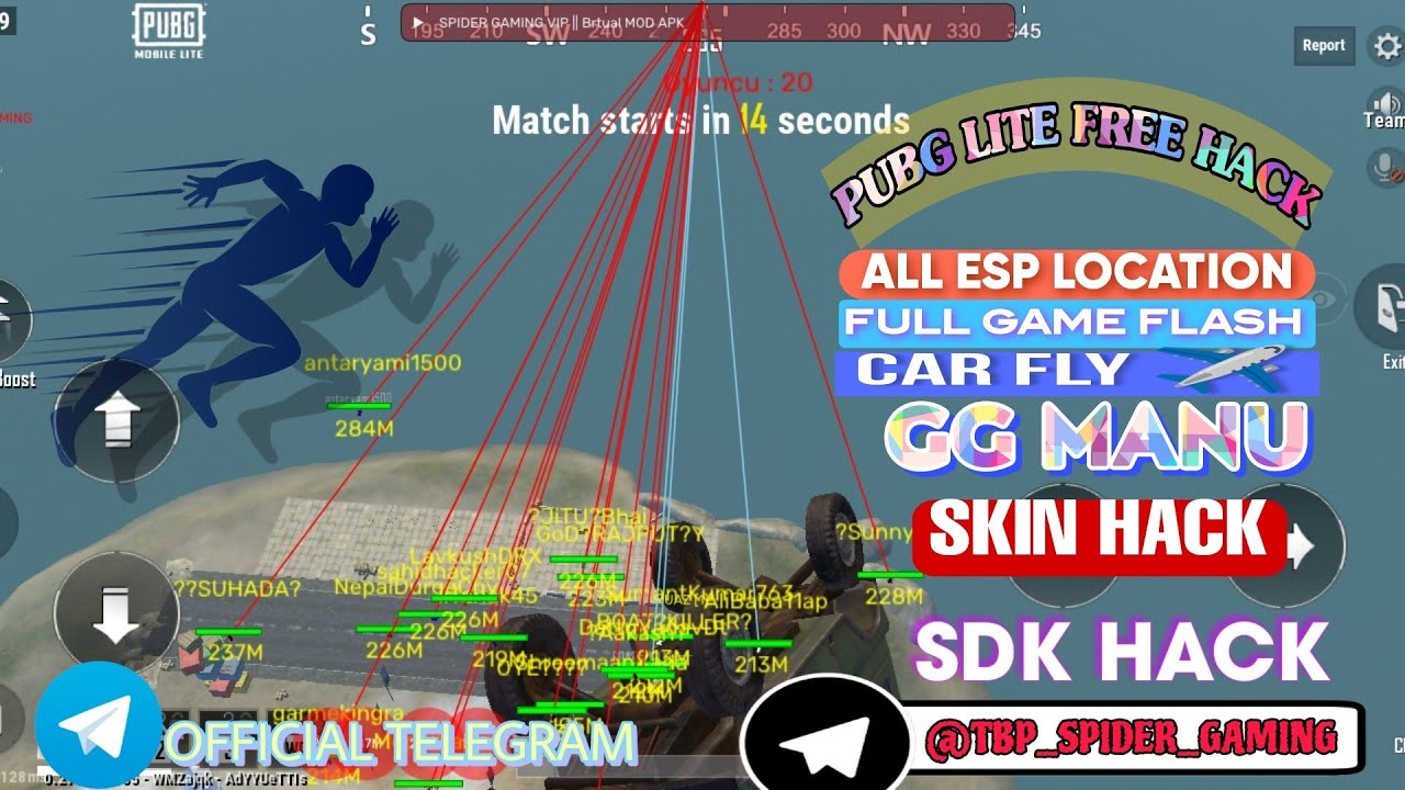 PUBG LITE 0.27.0 FLASH HACK FREE | PUBG LITE ESP HACK | PUBG LITE CAR FLY HACK || PUBG LITE HACK ...