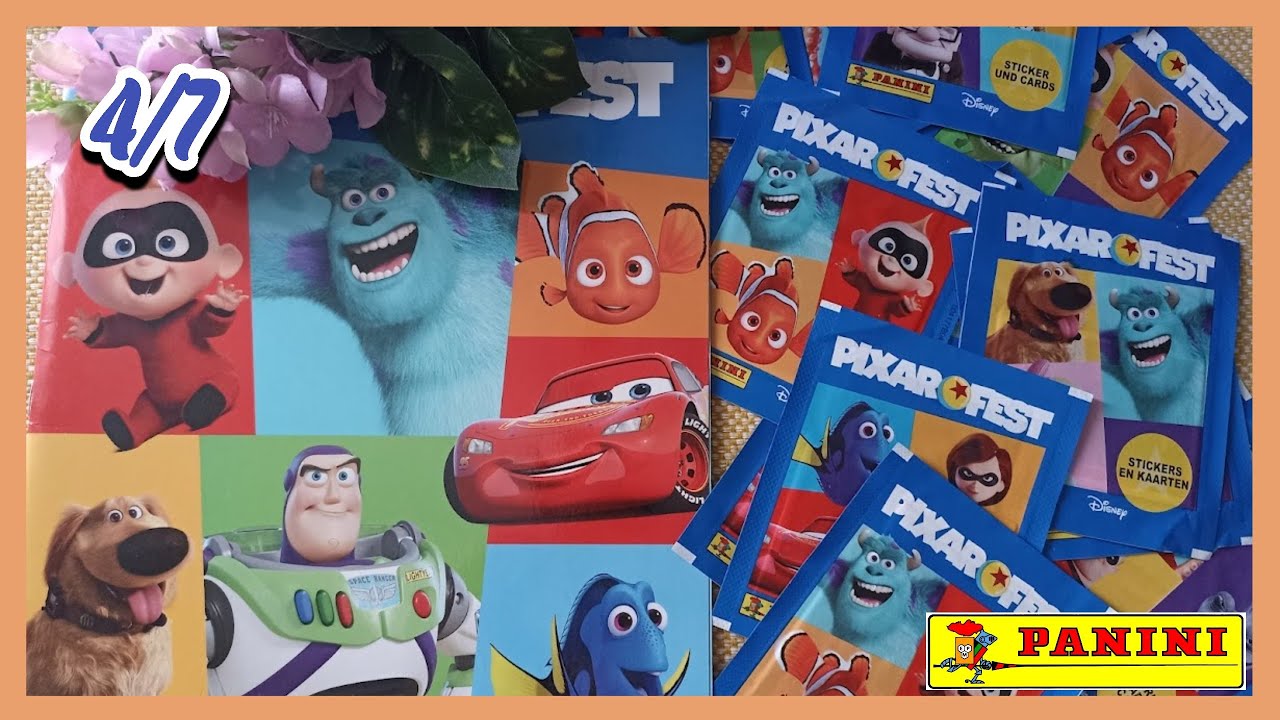 {ASMR} Pixar Fest - Sticker Album Panini [4/9] - YouTube