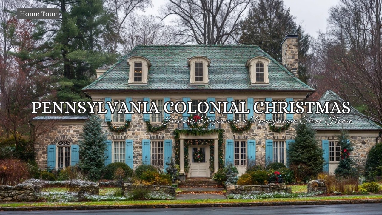 🎄Colonial Christmas Home Tour | Historic Elegance in a Pennsylvania ...