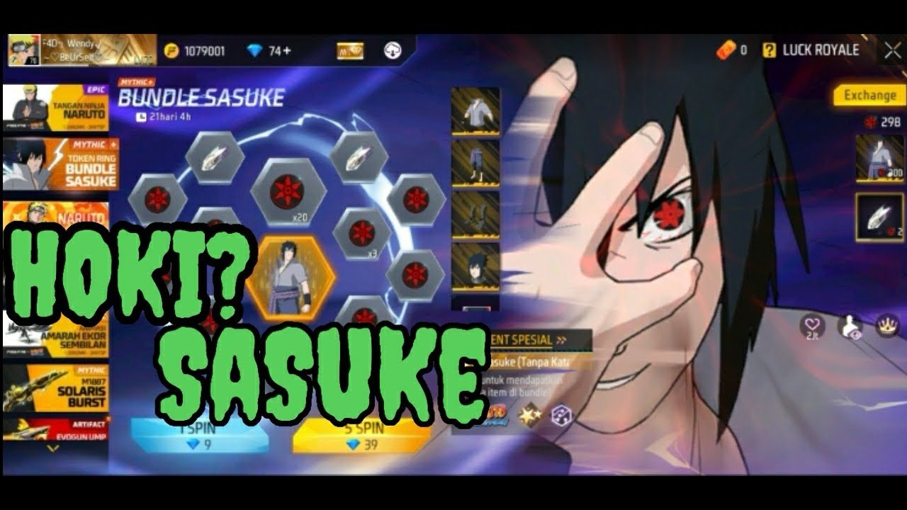 HOKI? SASUKE FF X NARUTO - YouTube