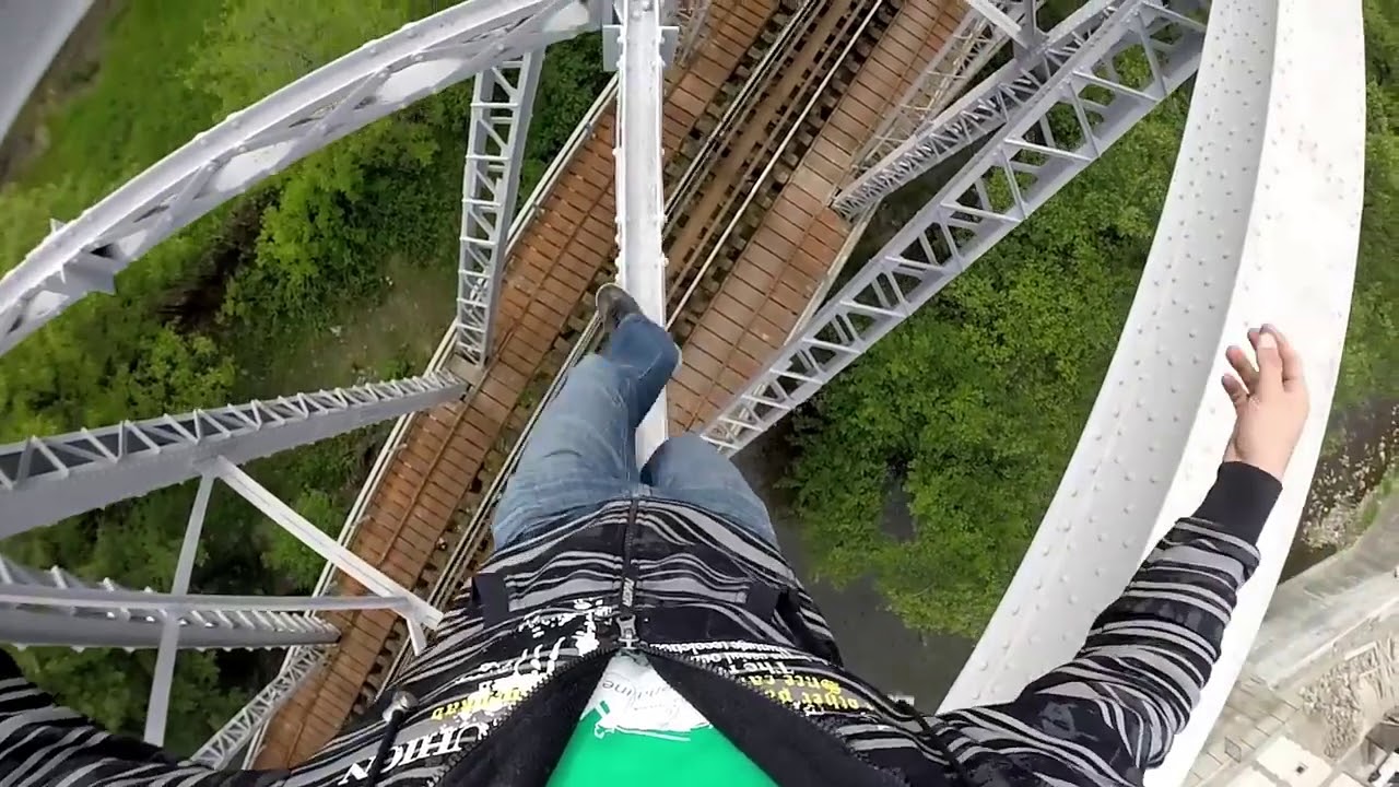 how to walking a high beam under over train - YouTube